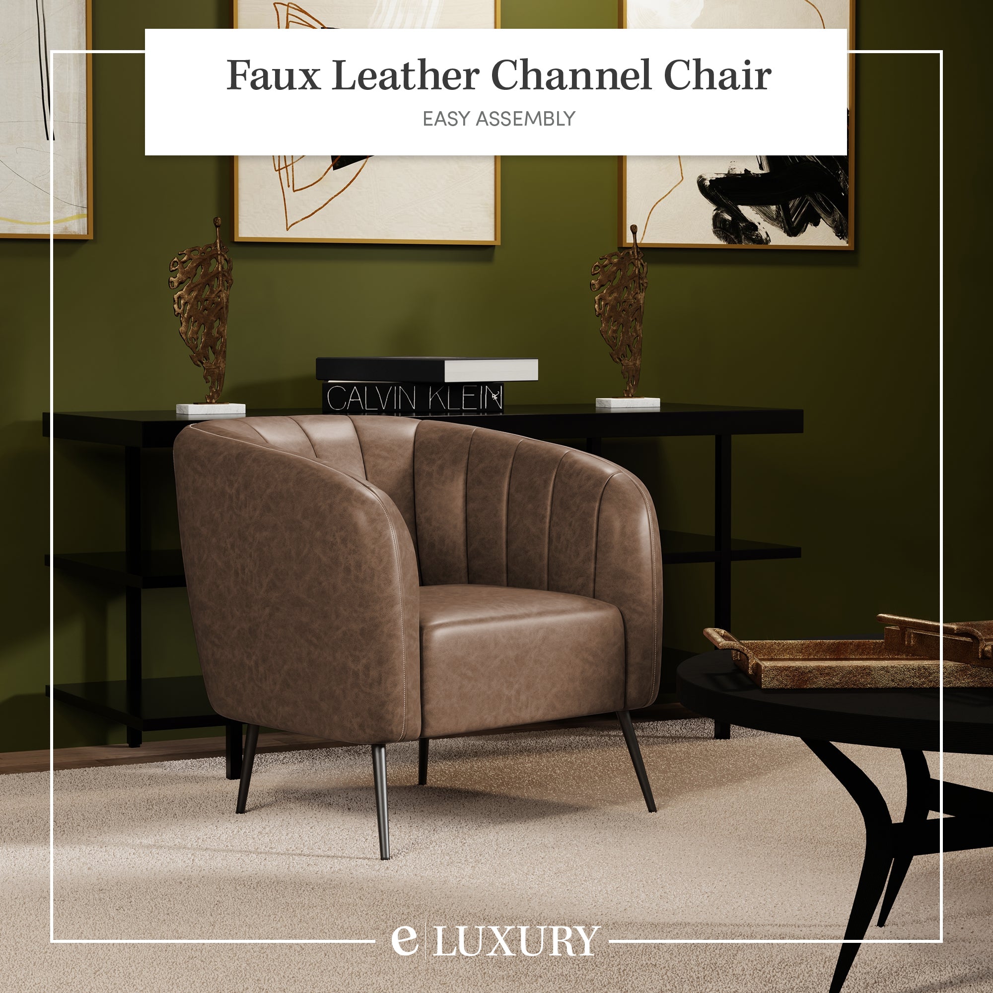 Eluxury modern channel accent chair store